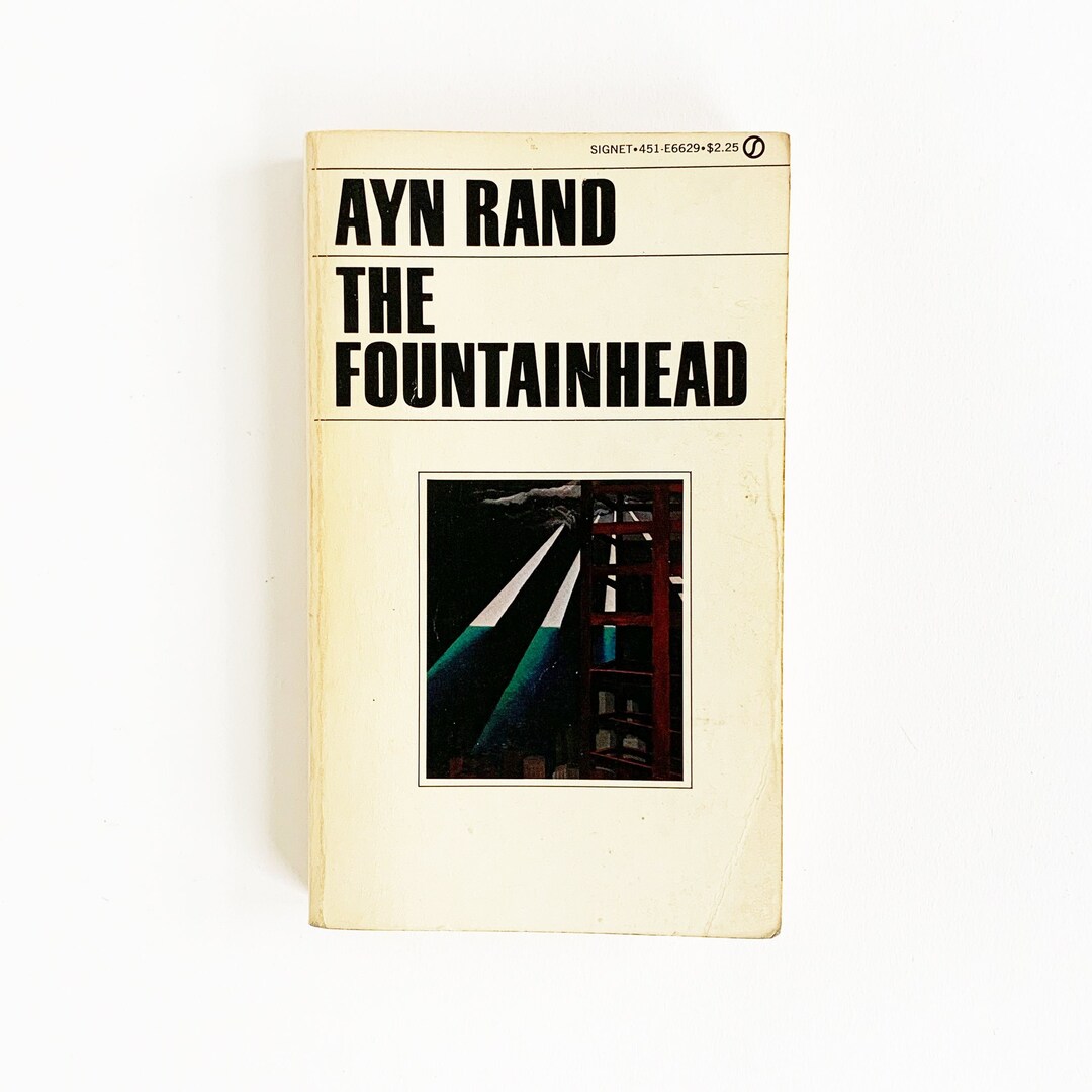 The Fountainhead by Ayn Rand Vintage Paperback Book - Etsy