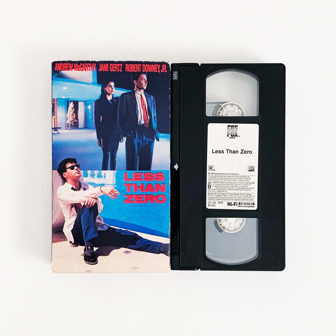 Less Than Zero - VHS Cassette Tape - Etsy