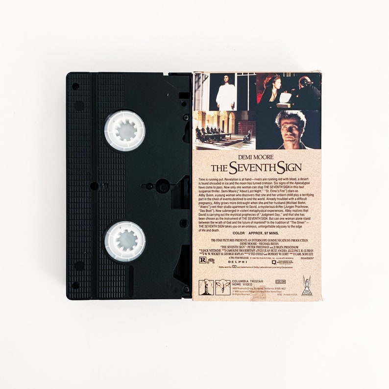 The Seventh Sign - VHS Cassette Tape - Etsy