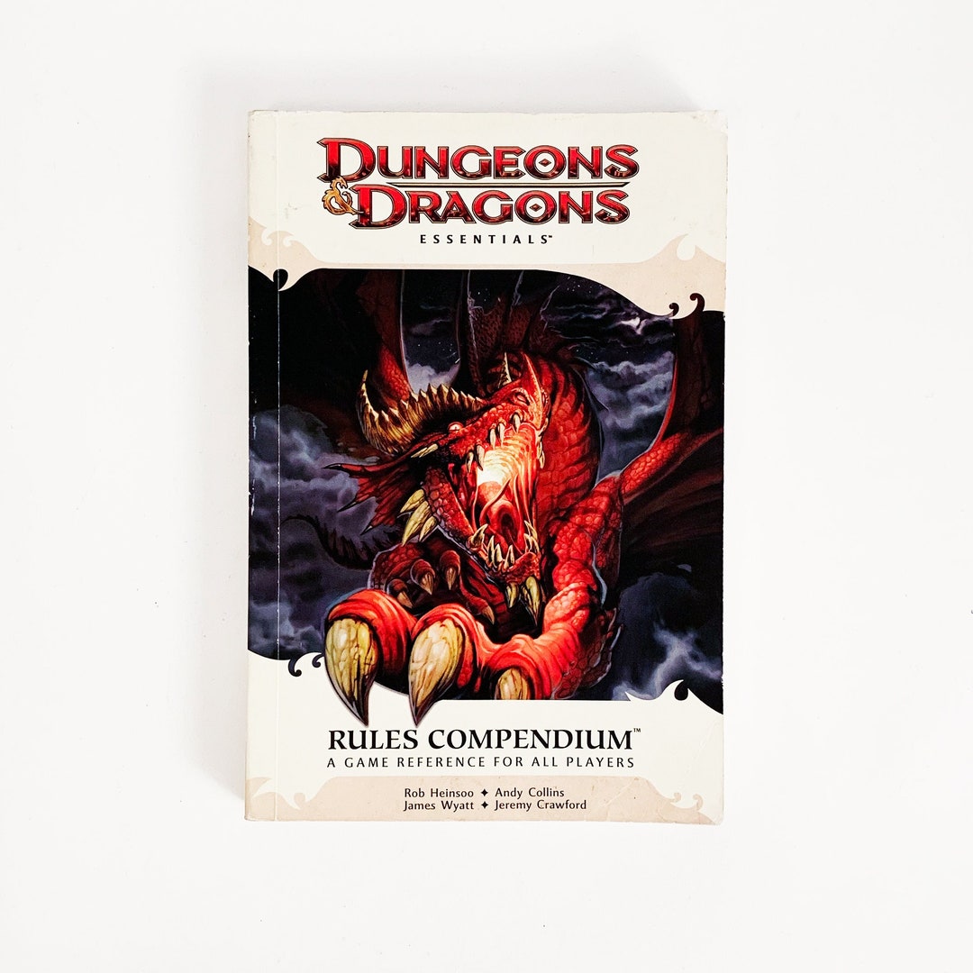 Dungeons and Dragons Rules Compendium Paperback Book - Etsy