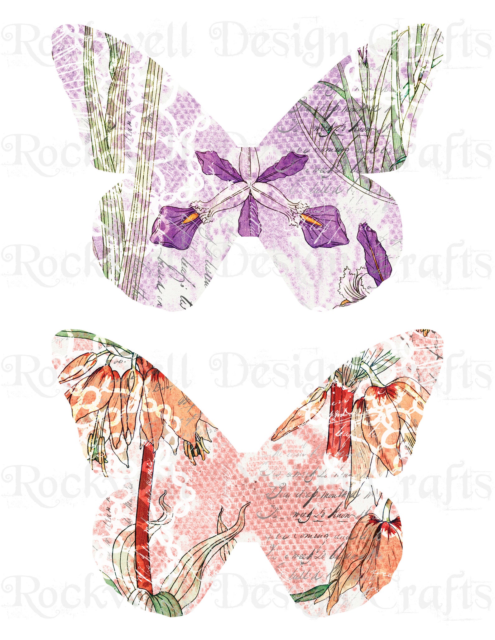 Butterfly Mini Journal Kit printables, Junk Journal Pages, Printable ...