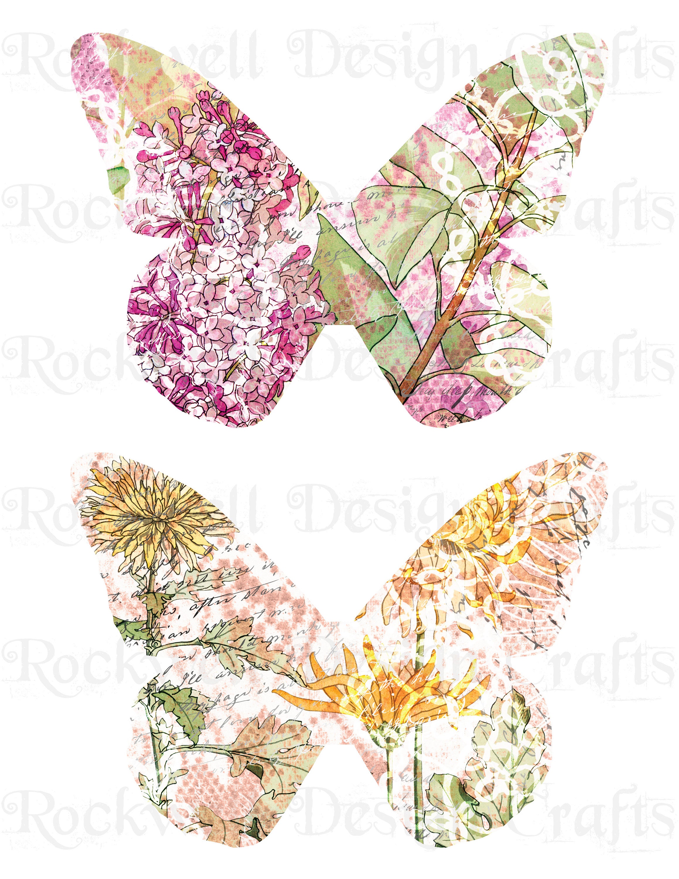 Butterfly Mini Journal Kit printables, Junk Journal Pages, Printable ...