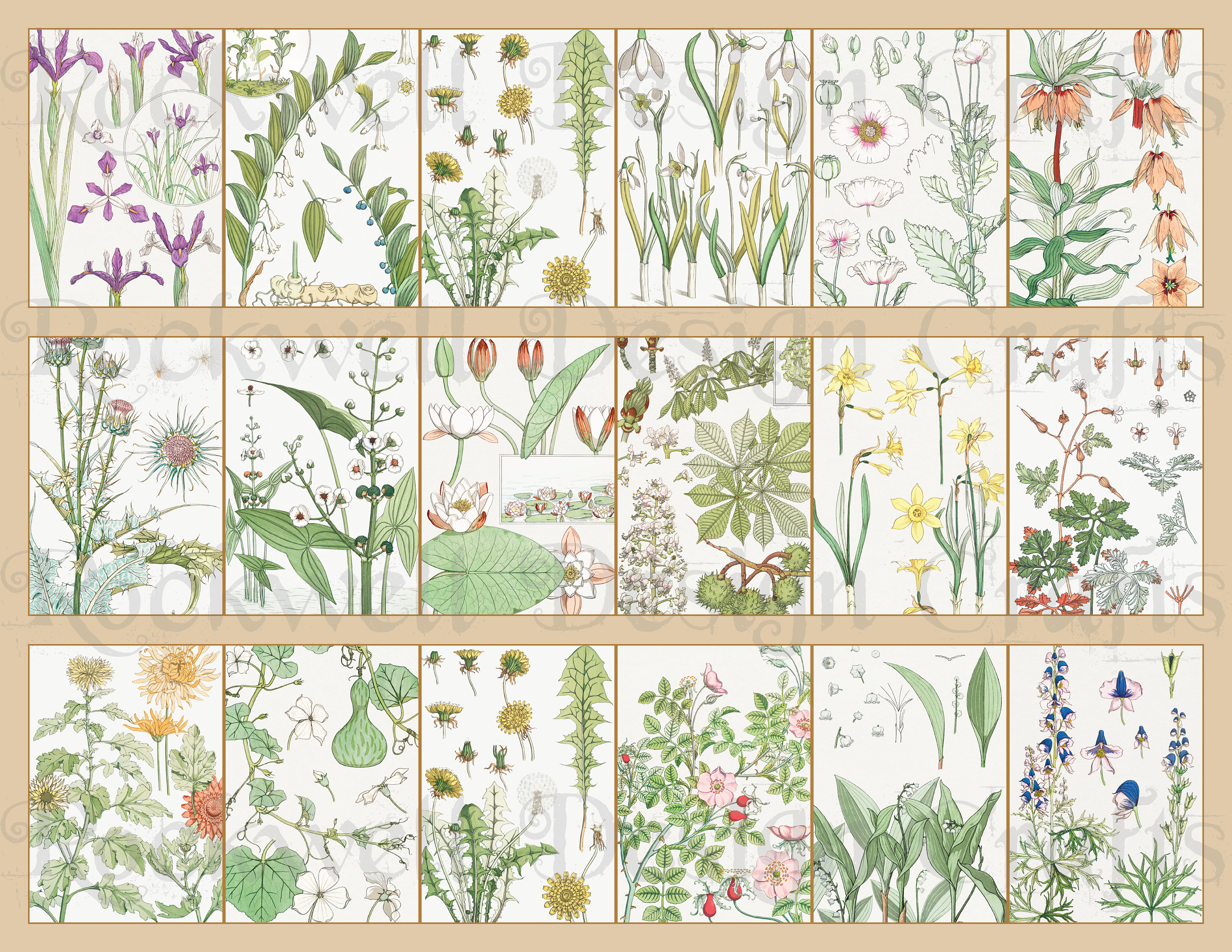 Collage Hodgepodge Snippets 2 printables, Junk Journal Ephemera ...