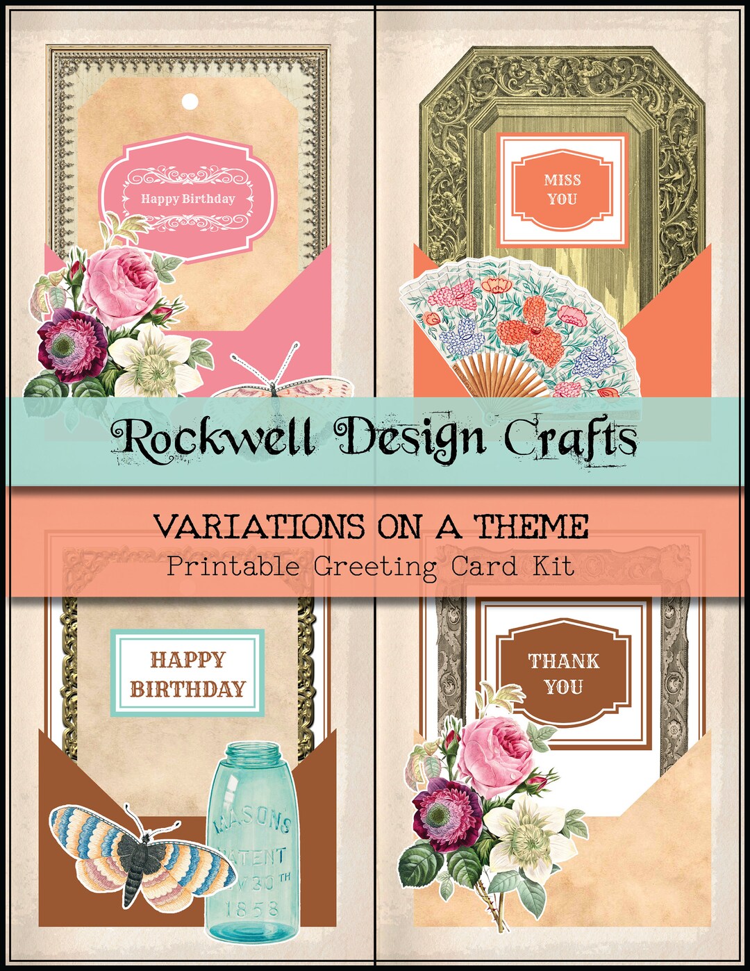 Variations on a Theme Greeting Card Kit - Etsy