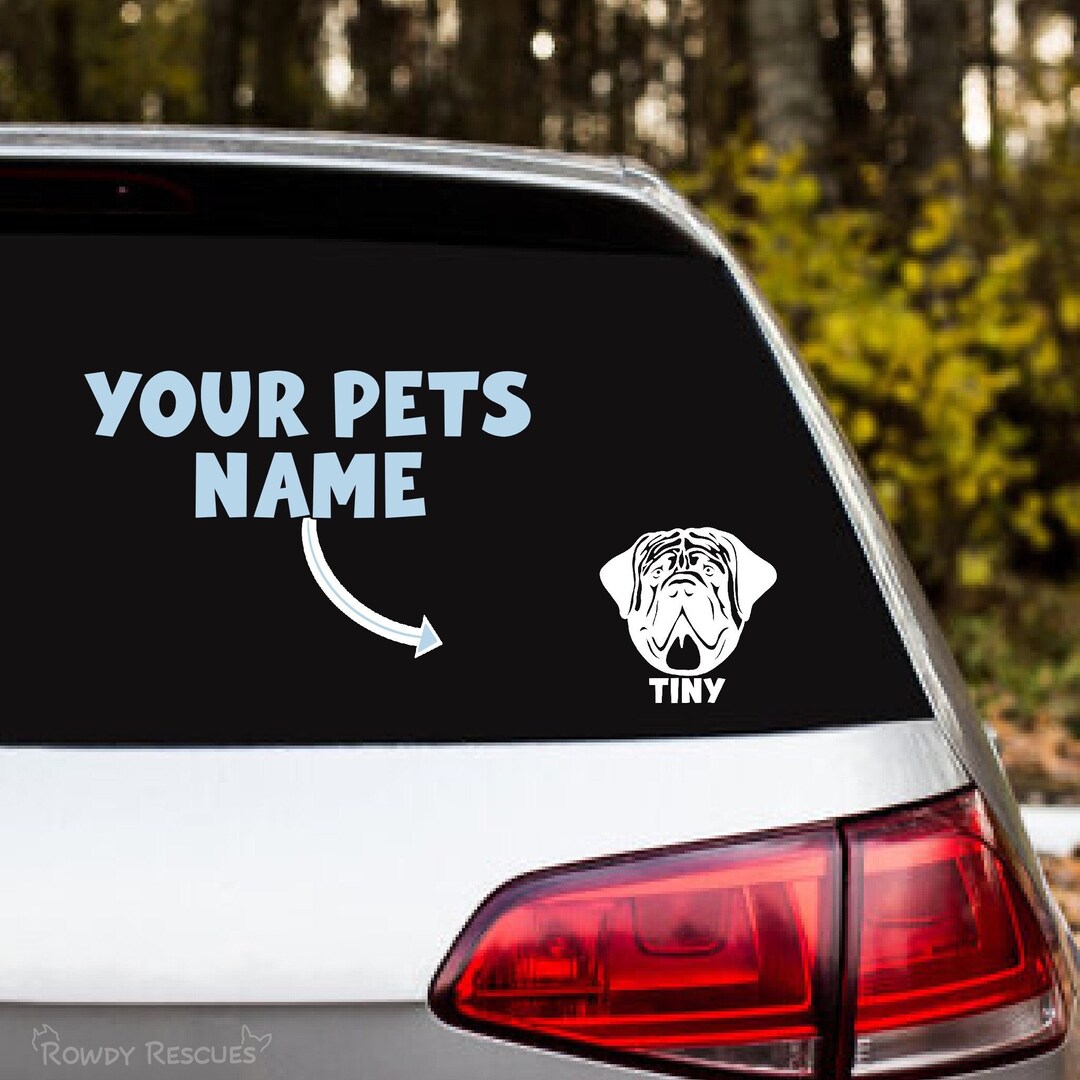 Mastiff Decal, Dog Decal, Custom Dog Mom Decal, Custom Mastiff Decal ...