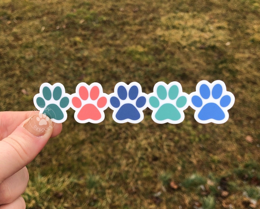 Paw Print Sticker, Paw Prints, Dog Stickers, Dog Paw Print, Paw Print ...