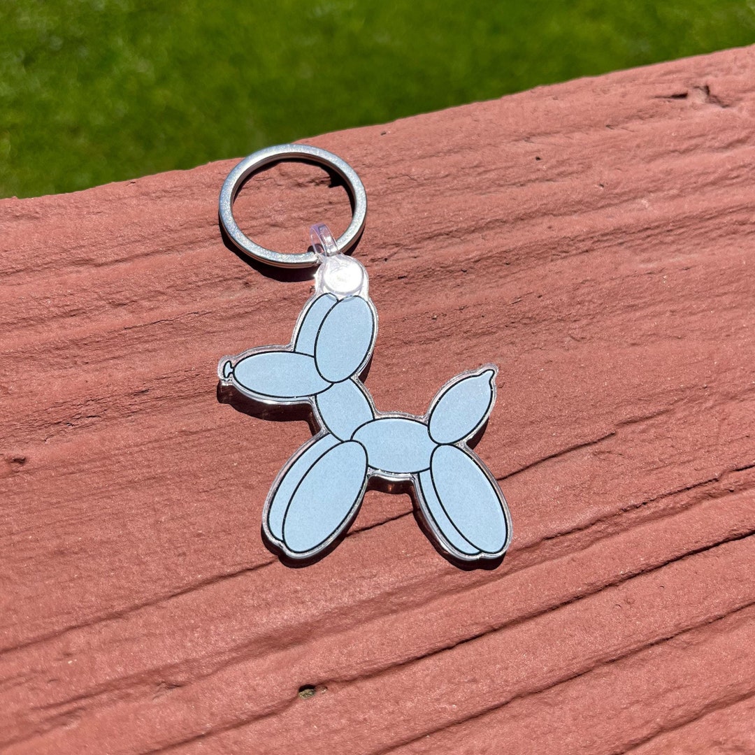Dog Keychain, Balloon Dog Keychain, Balloon Dogs, Balloon Animals, Dog ...