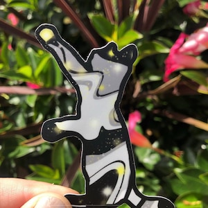 Star Galaxy Cat Sticker, Car Sticker, Galaxy Sticker - Etsy