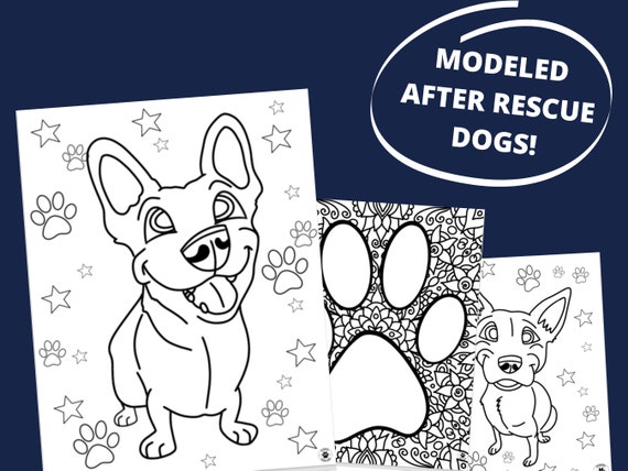 Coloring Pages For Adults Dogs For Adoption