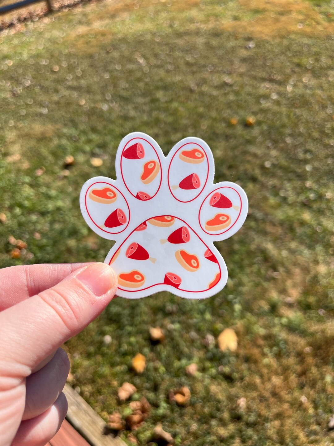 Meat Sticker, Paw Print Sticker, Food Stickers, Dog Stickers, Stickers ...