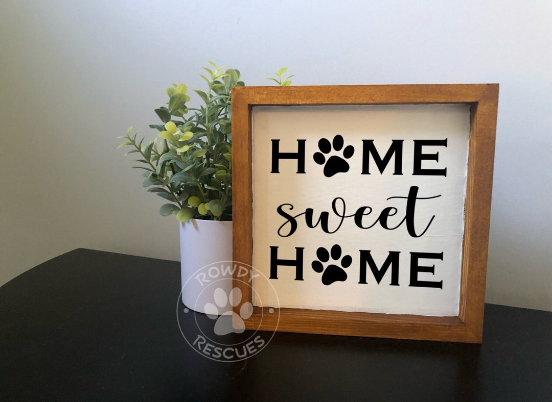 Home Decor, Dog Decor, Wooden Signs, Framed Signs, Wooden Decor, Dog ...
