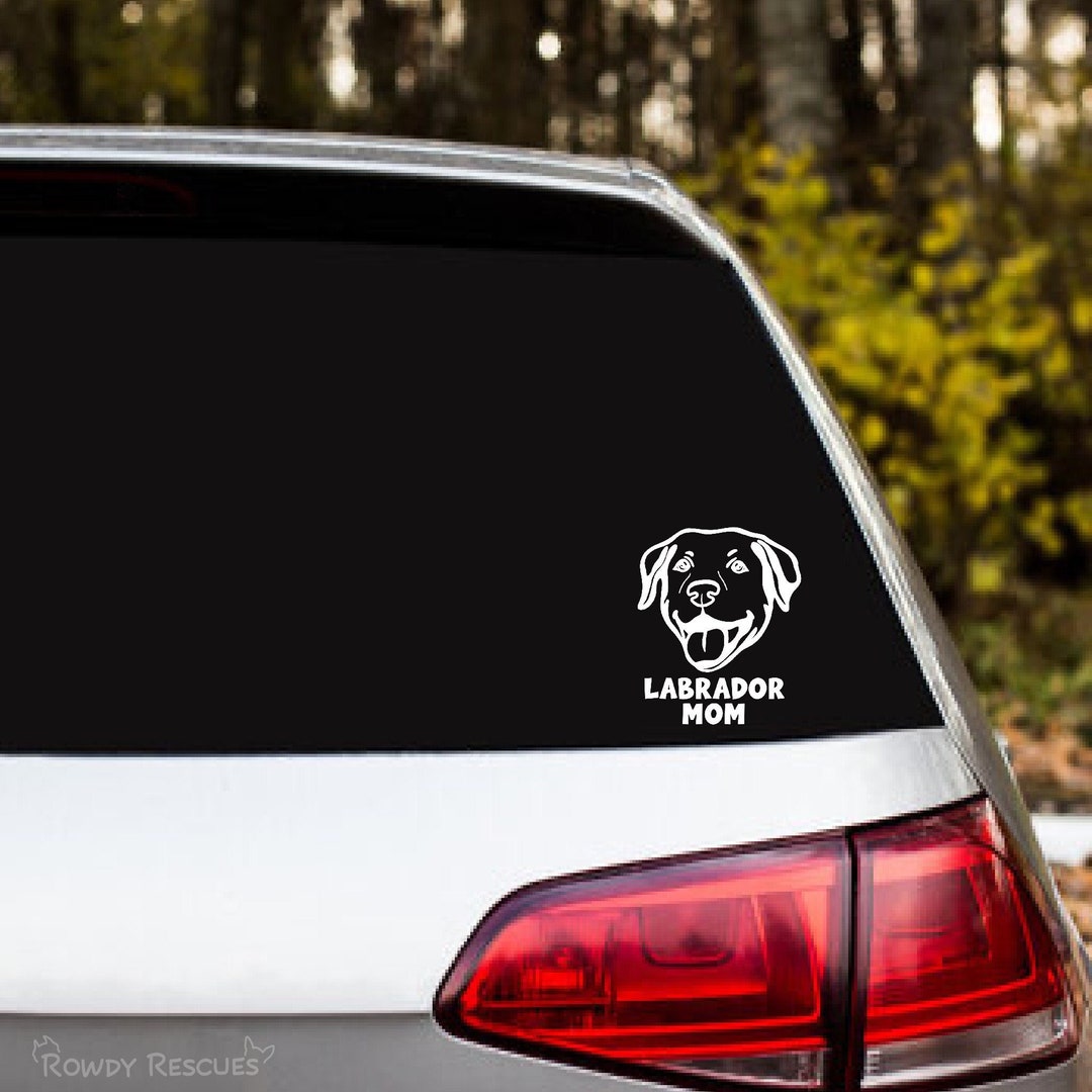 Labrador Decal, Dog Decal, Custom Dog Mom Decal, Custom Labrador Decal ...