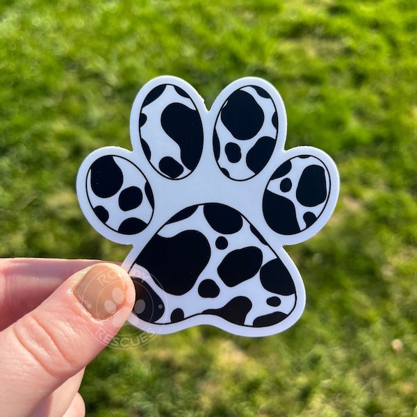 Paw Print Sticker - Etsy