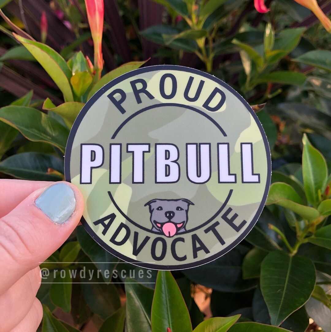 Pitbull Sticker, Proud Pitbull Sticker - Etsy