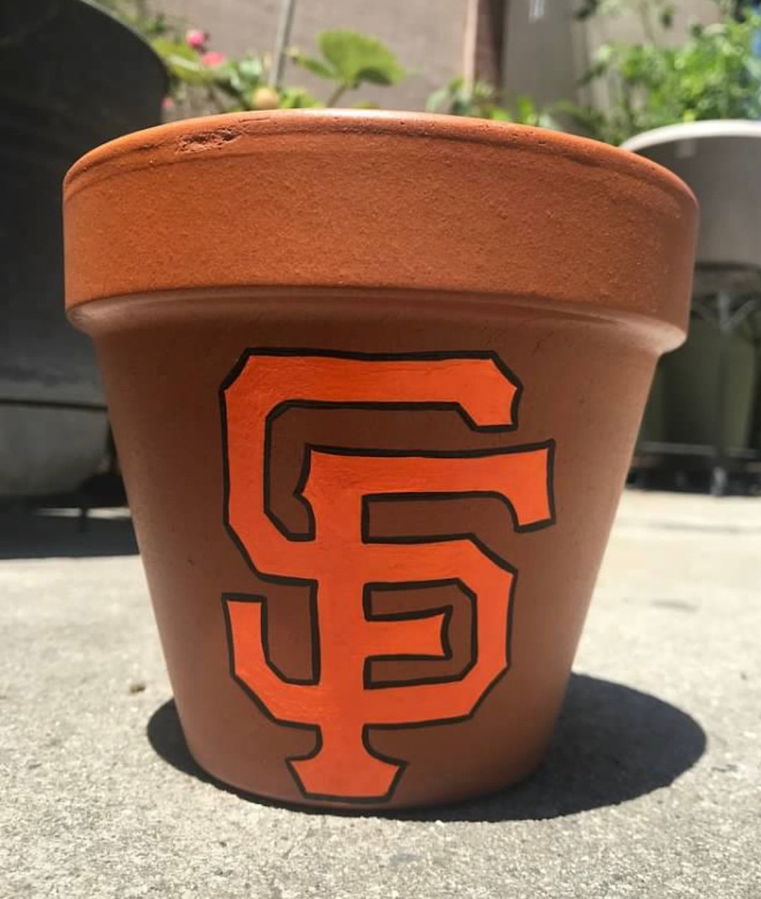Sports Painted Flower Pot Football Planter Baseball Planter - Etsy