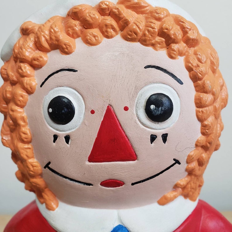 Ceramic Raggedy Ann and Andy Figure Statue Pair - Etsy