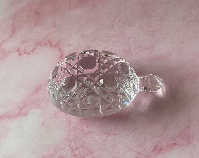 Vintage Waterford Crystal Turtle Tortoise Paperweight Figurine ...