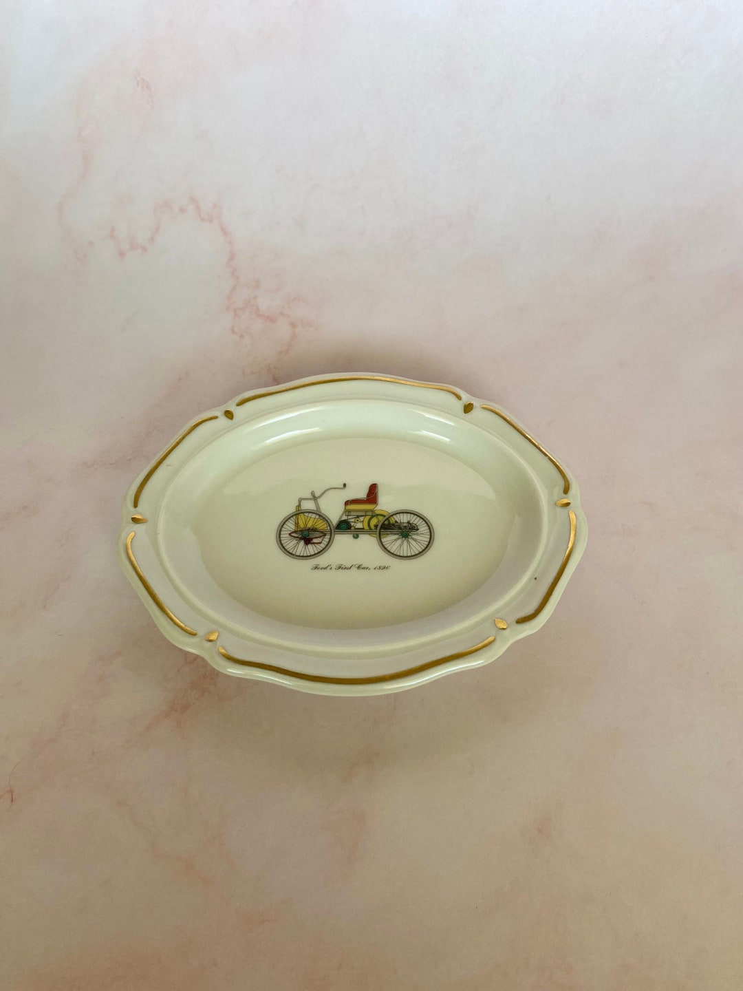 Vintage Verbano Porceilana Di Laveno Italy Trinket Dish/tray - Etsy