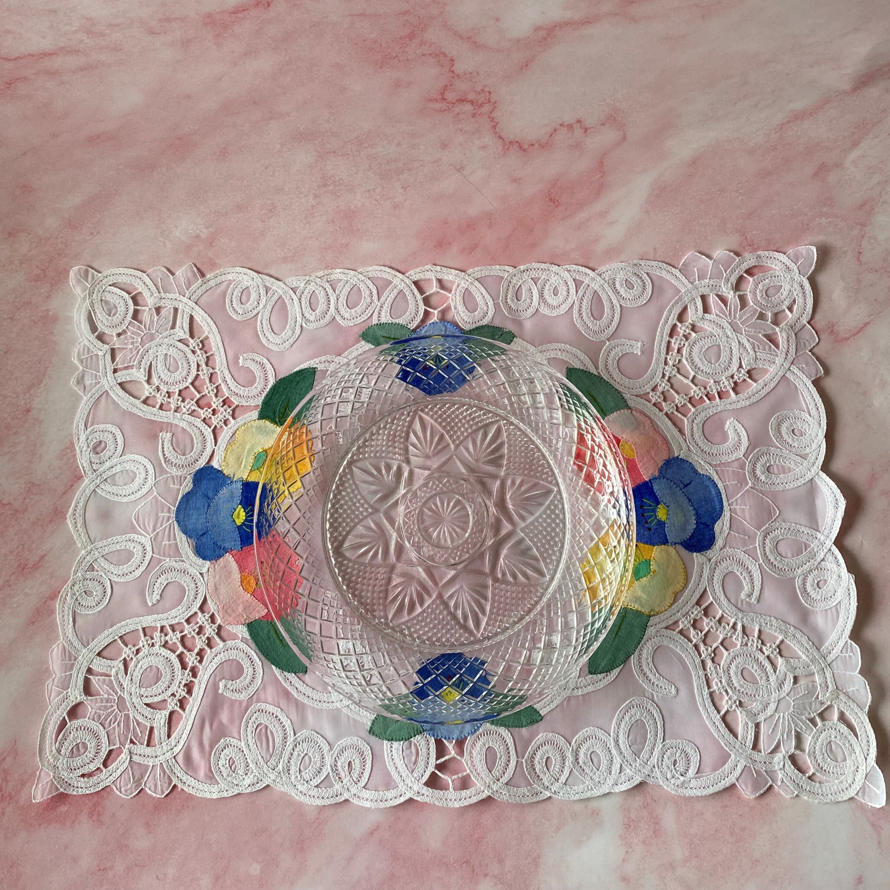 Vintage Organza Battenburg Lace Trim Rectangular Placemats - Etsy