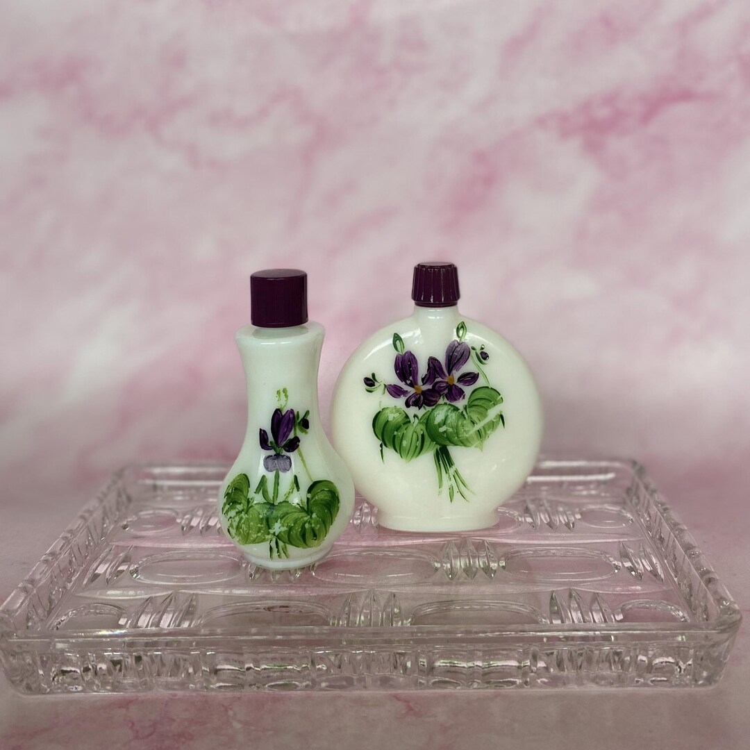 Vintage EMPTY Lownds Patemen Devon Violets Perfume Bottles, Set of Two ...