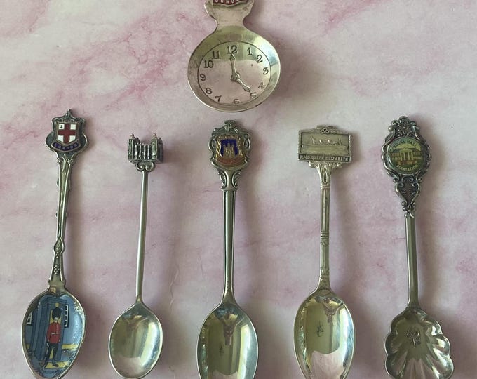 Souvenir Spoons, Set of 10 Vintage Collectible Decorative Spoons ...