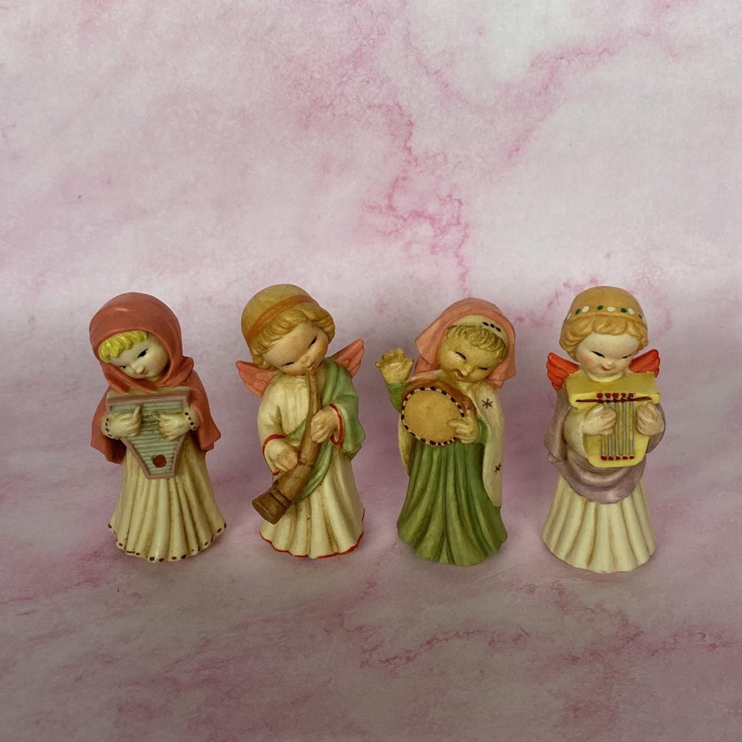 Vintage ANRI TORIART Ferrandiz Angels Playing Musical Instruments, Lot ...
