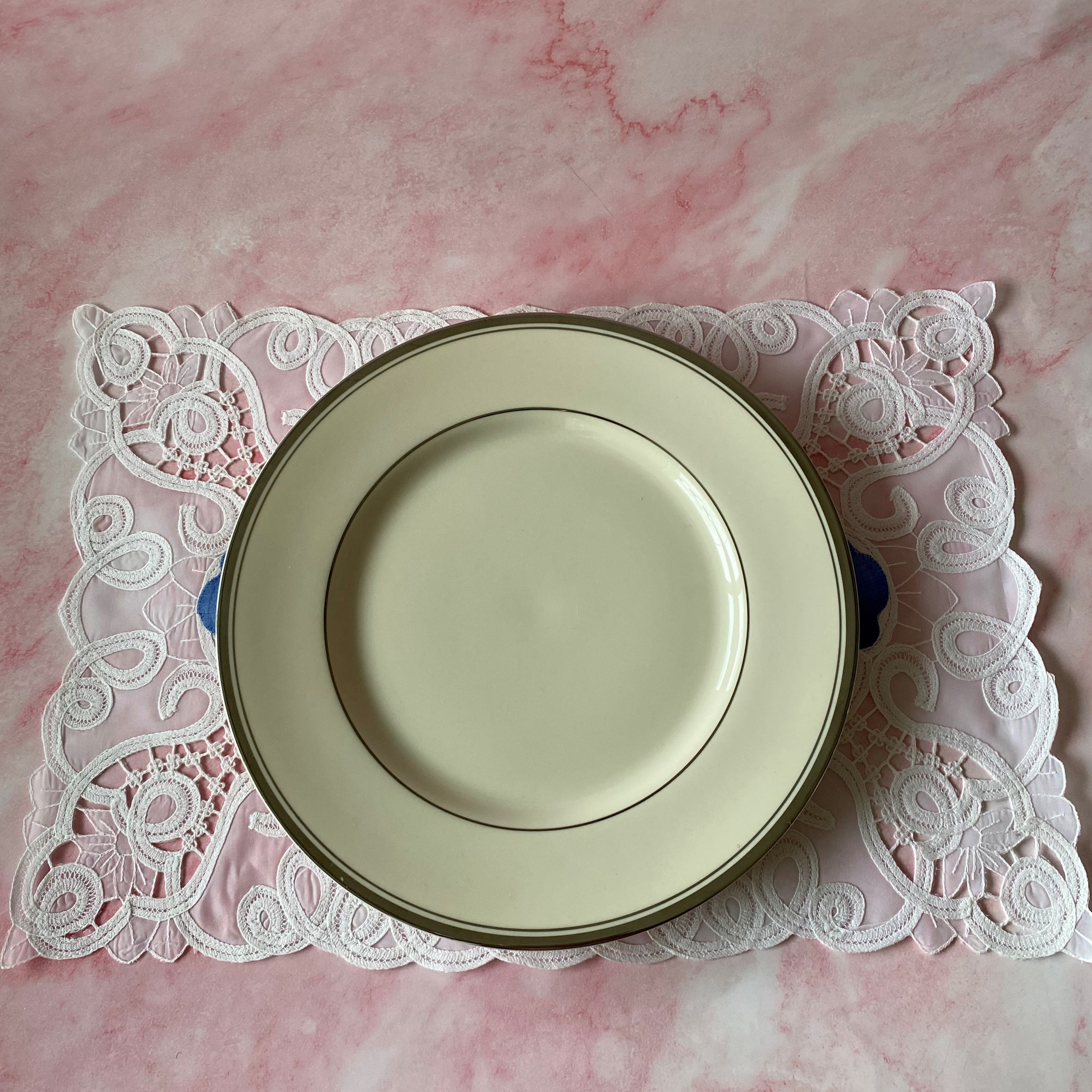 Vintage Organza Battenburg Lace Trim Rectangular Placemats - Etsy