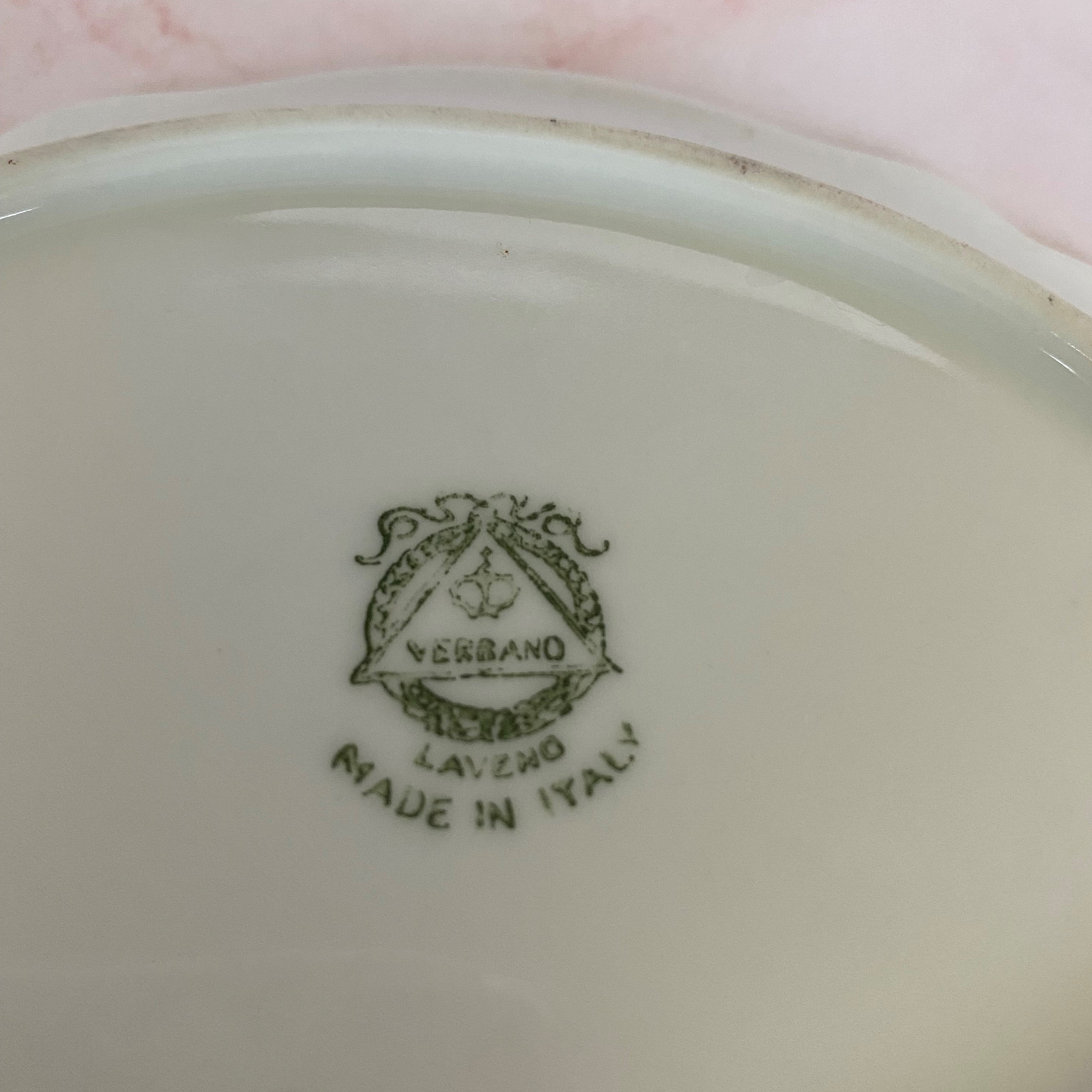 Vintage Verbano Porceilana Di Laveno, Italy Trinket Dish/tray - Ford ...