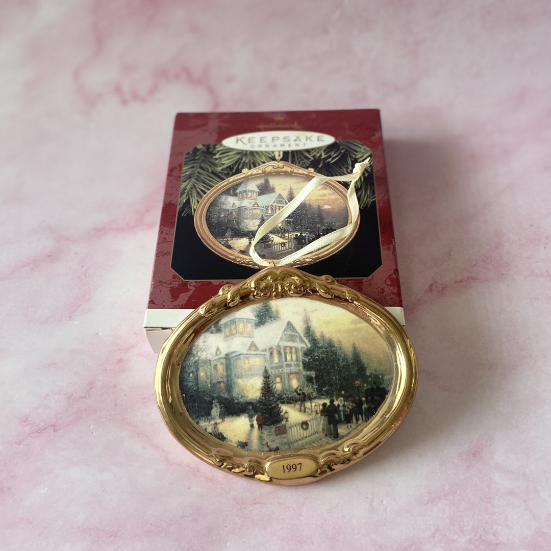 Vintage Thomas Kinkade Collectible Victorian Christmas 1997 Ornament ...