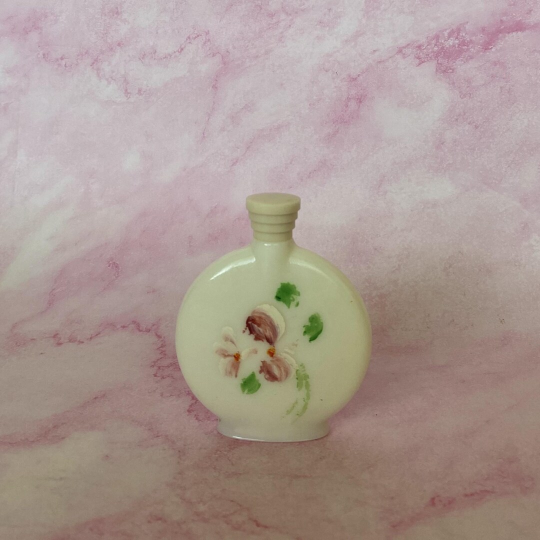Vintage EMPTY Cranfield Genuine Devon Violets Perfume Bottle, Made in England, Decorative Vanity ...