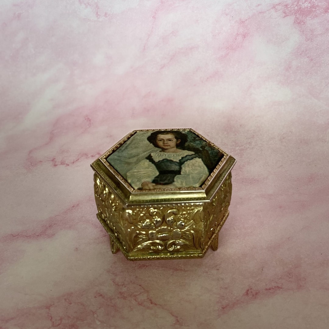 Vintage Mademoiselle Romaine Lacaux by Renoir Filigree Gold Toned Metal ...