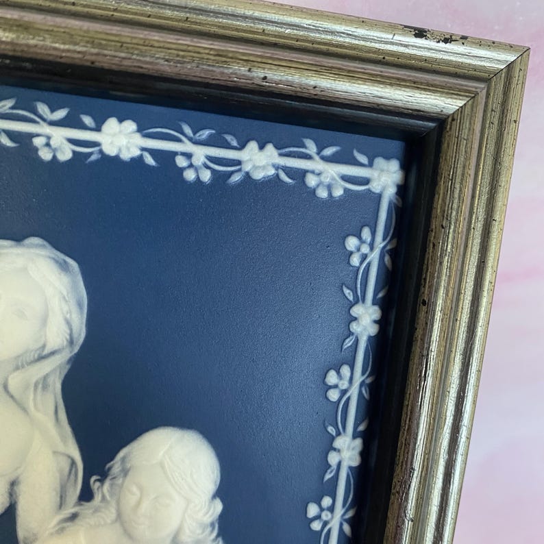 Vintage Villeroy & Boch Mother's Day Framed Porcelain Plaque - 1978 ...