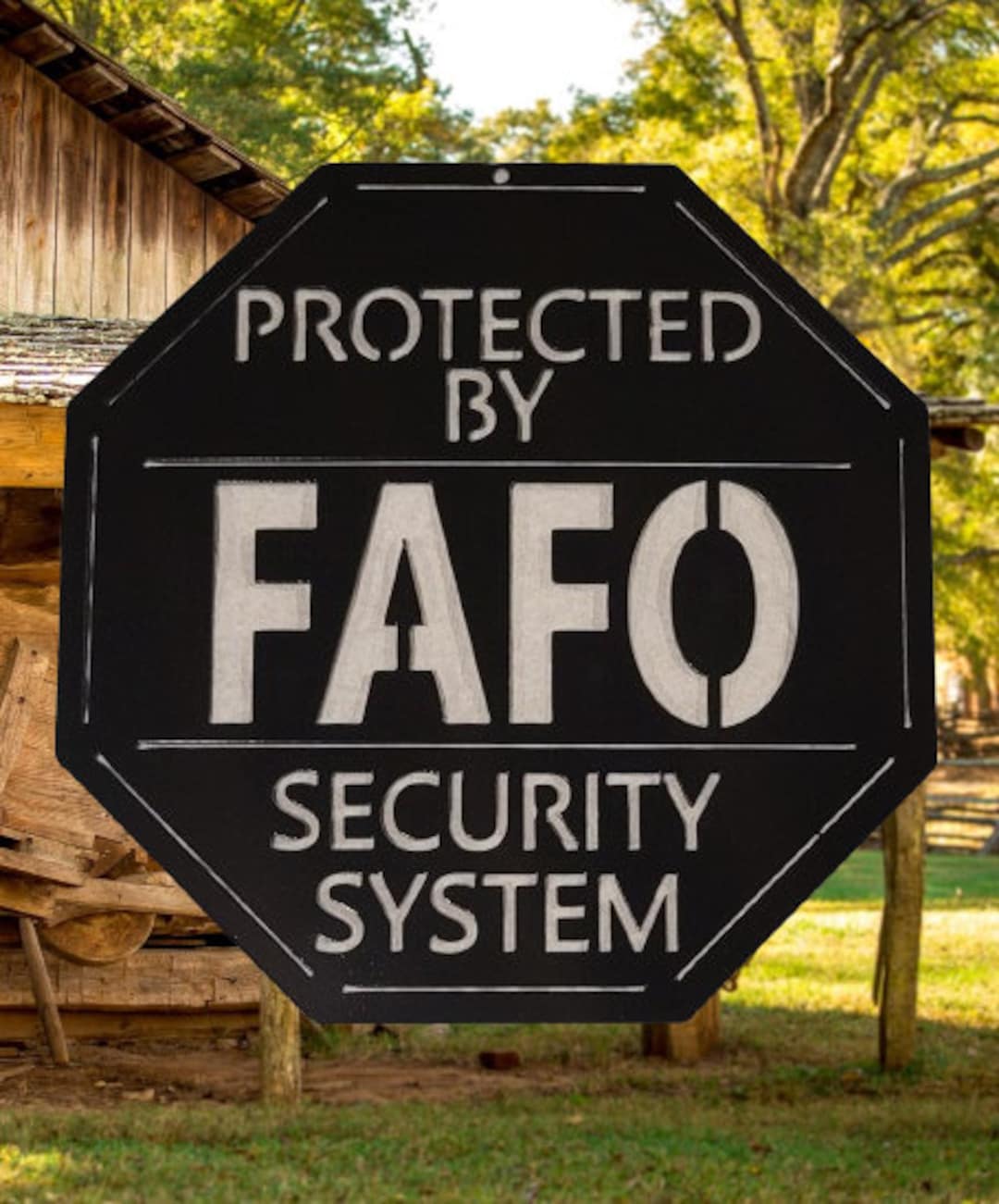 Protected by FAFO Security System Metal Sign - Etsy
