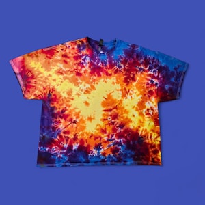 Tie Dye Shirt in Rainbow Hippie Trippy Psychedelic Vibes, Men's Women's ...