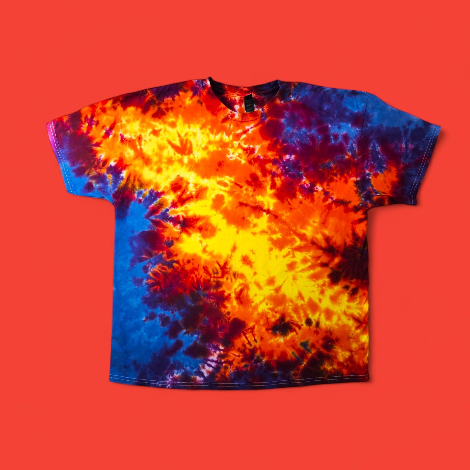 Tie Dye Shirt in Rainbow Hippie Trippy Psychedelic Vibes, Men's Women's ...