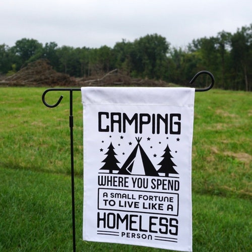 Camping and RV Garden Flag FREE SHIPPING | Etsy