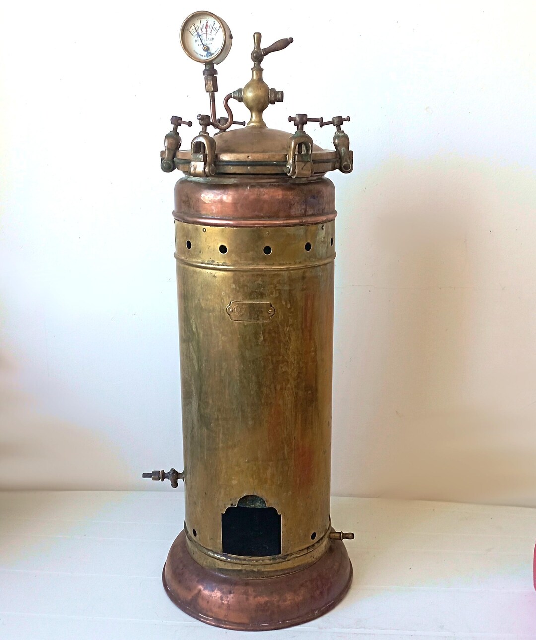 Antique Brass Vertical Autoclave Circa 1850, Jules Verne Style - Etsy