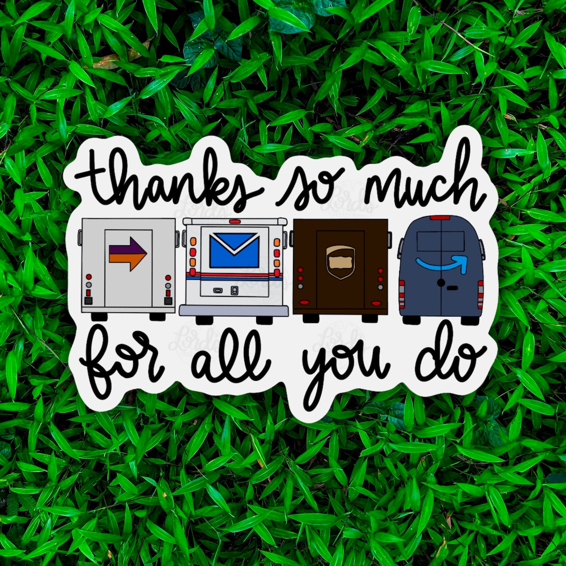 Thank You Mailbox Decal New Mailman Sticker Mailman Gift - Etsy
