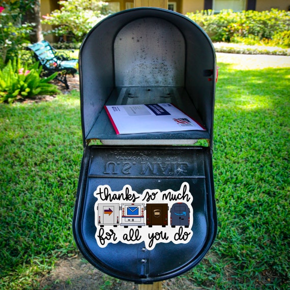 Thank You Mailbox Decal New Mailman Sticker Mailman Gift - Etsy