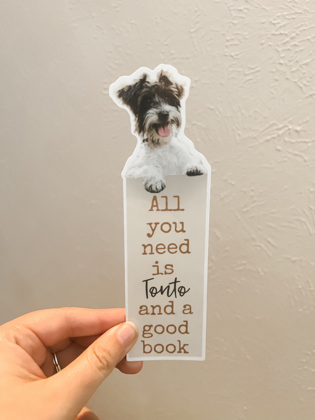 Custom Dog Bookmark, Animal Lover Gift for Pet Lovers, Personalized ...
