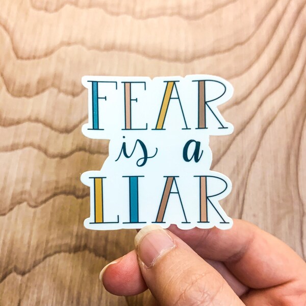 Fear is a Liar - Etsy