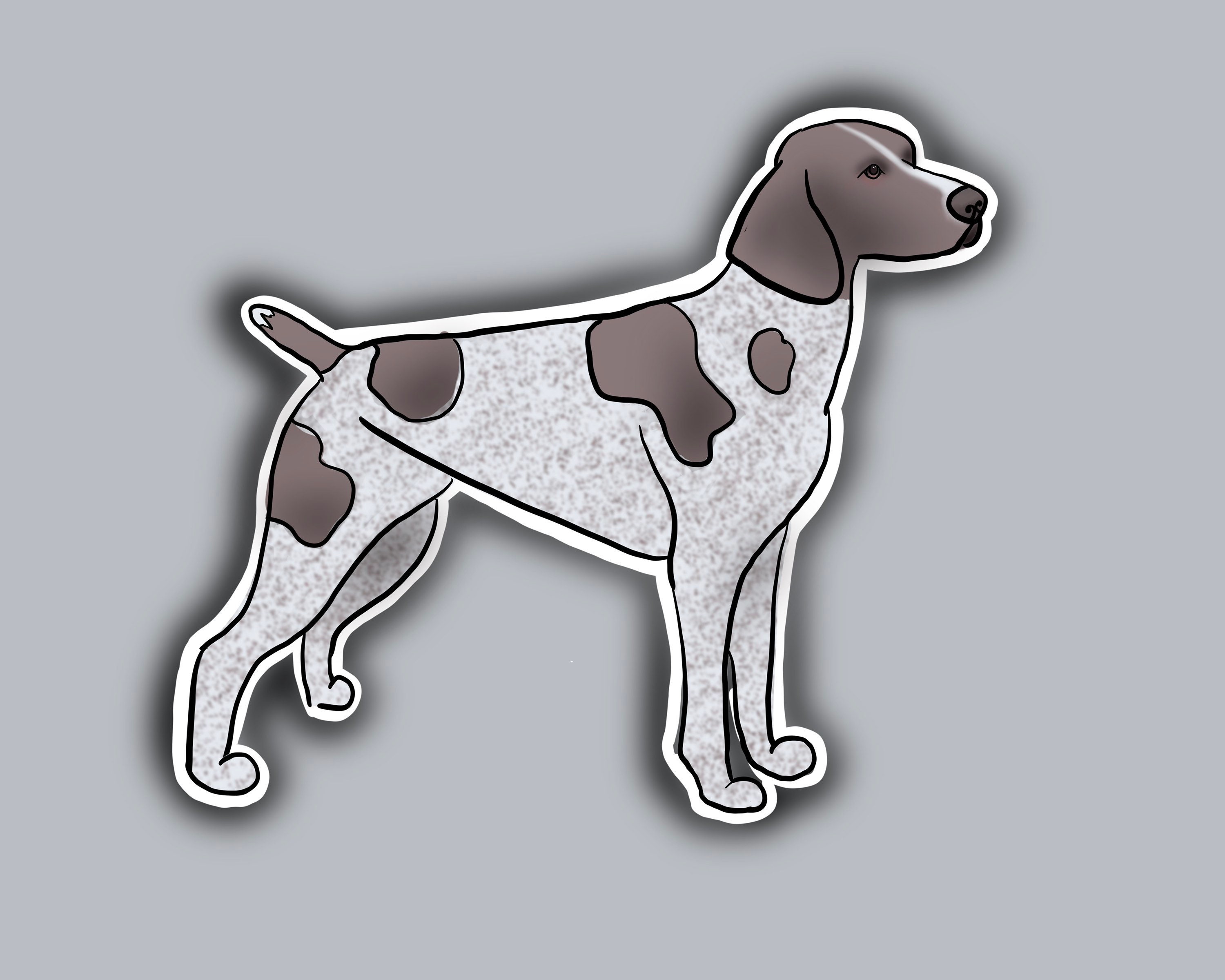 German Shorthaired Pointer Sticker Dog Sticker Puppy - Etsy
