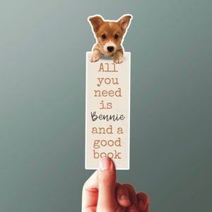 Custom Dog Bookmark, Animal Lover Gift for Pet Lovers, Personalized ...