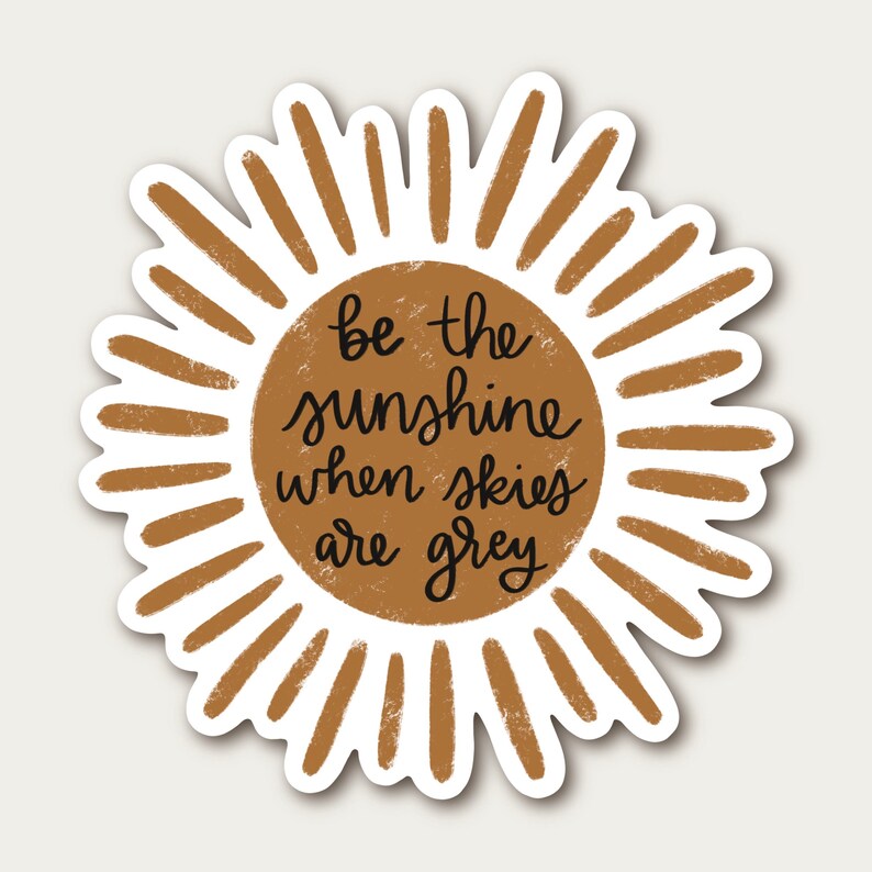 Sun Sticker for Water Bottle, Be the Sunshine, You Are My Sunshine ...