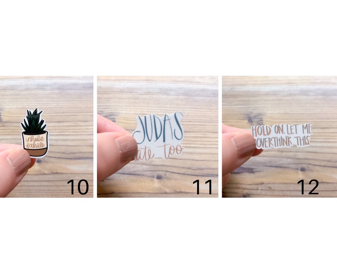 Mini Sticker Pack of 5 Small Stickers for Phone Planner - Etsy