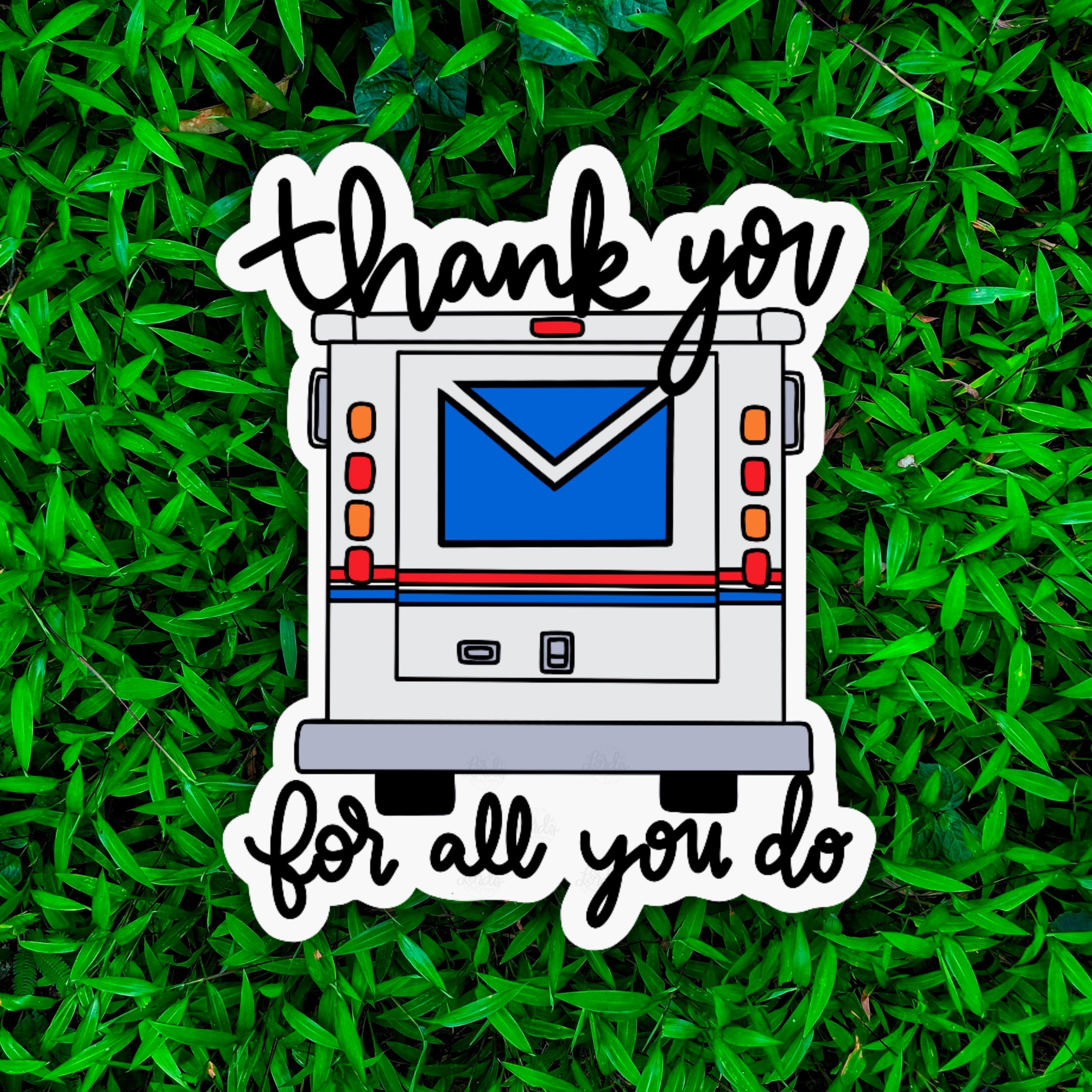 Thank You Mailbox Decal-new Mailman Sticker Mailman Gift - Etsy
