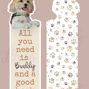 Custom Dog Bookmark, Animal Lover Gift for Pet Lovers, Personalized ...
