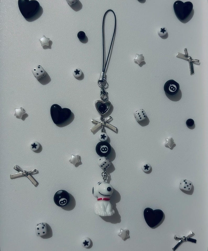 Peanuts Snoopy Phone Charm - Etsy