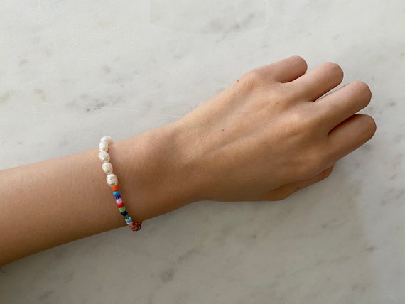 Zwei-Wege-Perlen Armband Perlenarmband Perlenarmband - Etsy.de