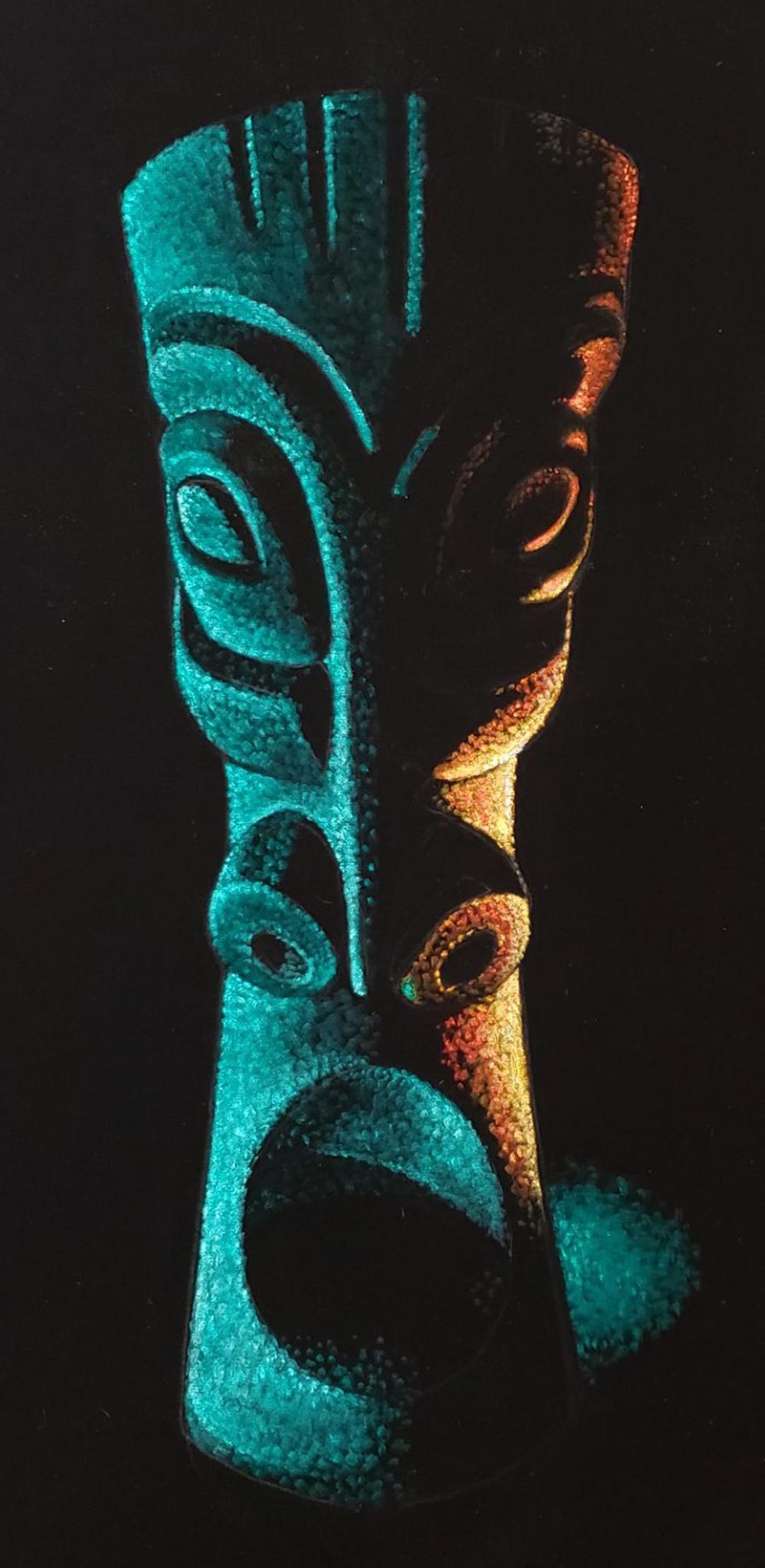 Velvet Tiki Painting Gwen Rosewater - Etsy